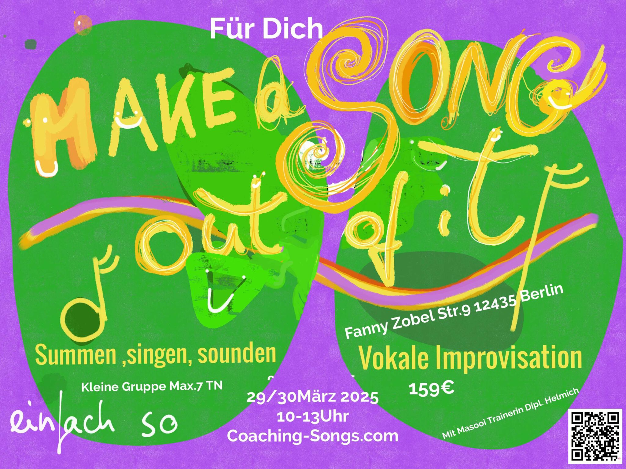 Masooi Mach ein Lied draus M-ake a s-ong o-ut of it – Berlin Methode ...